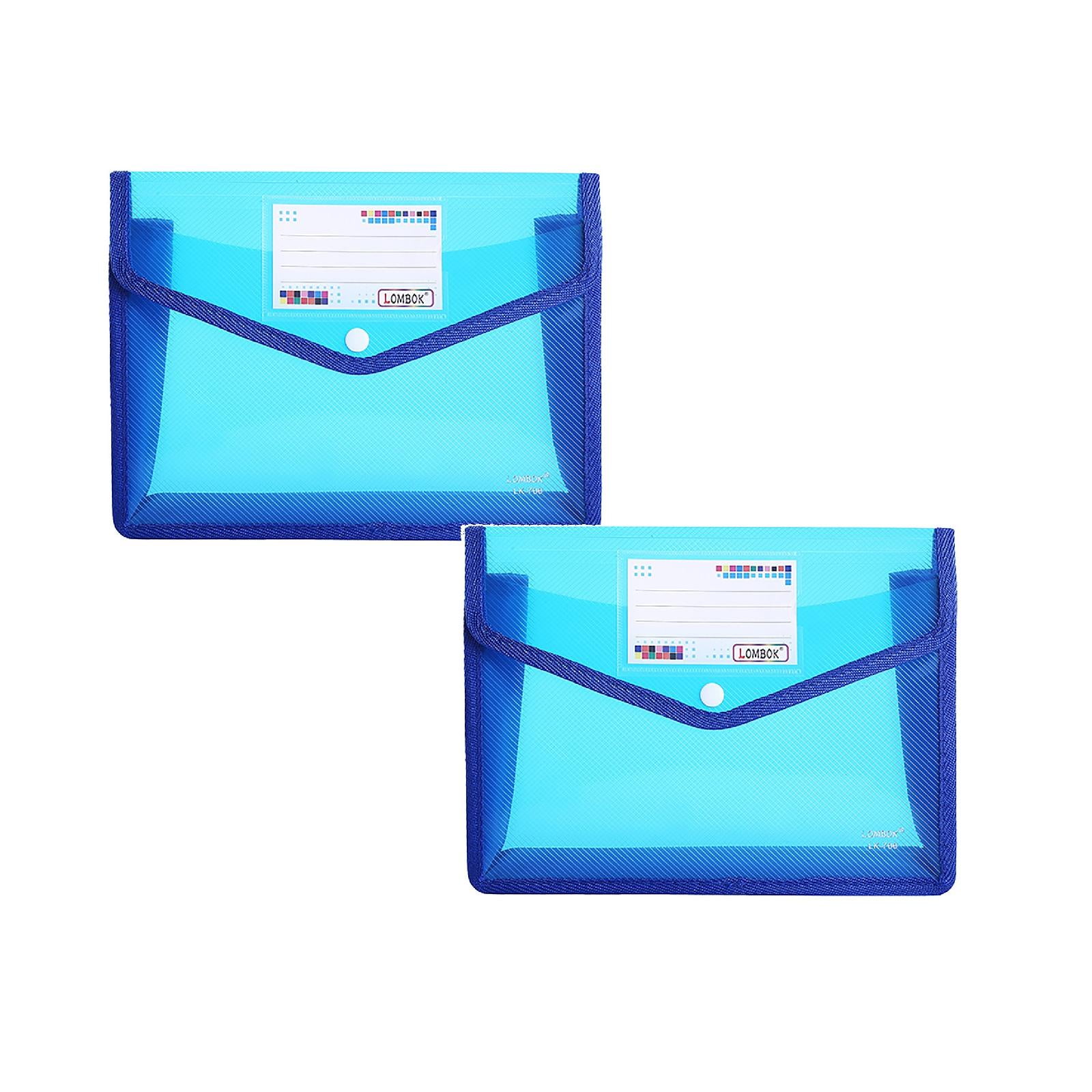 Jierger 2PCS Plastic File Folders Envelope Expanding File Wallet ...