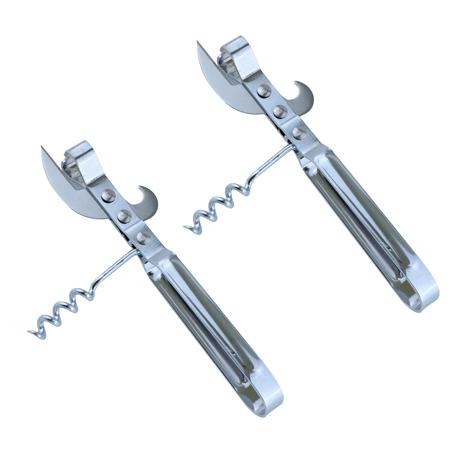 Jierger 2PCS Silver Multifunction Stainless Steel Wine Corkscrew Red ...