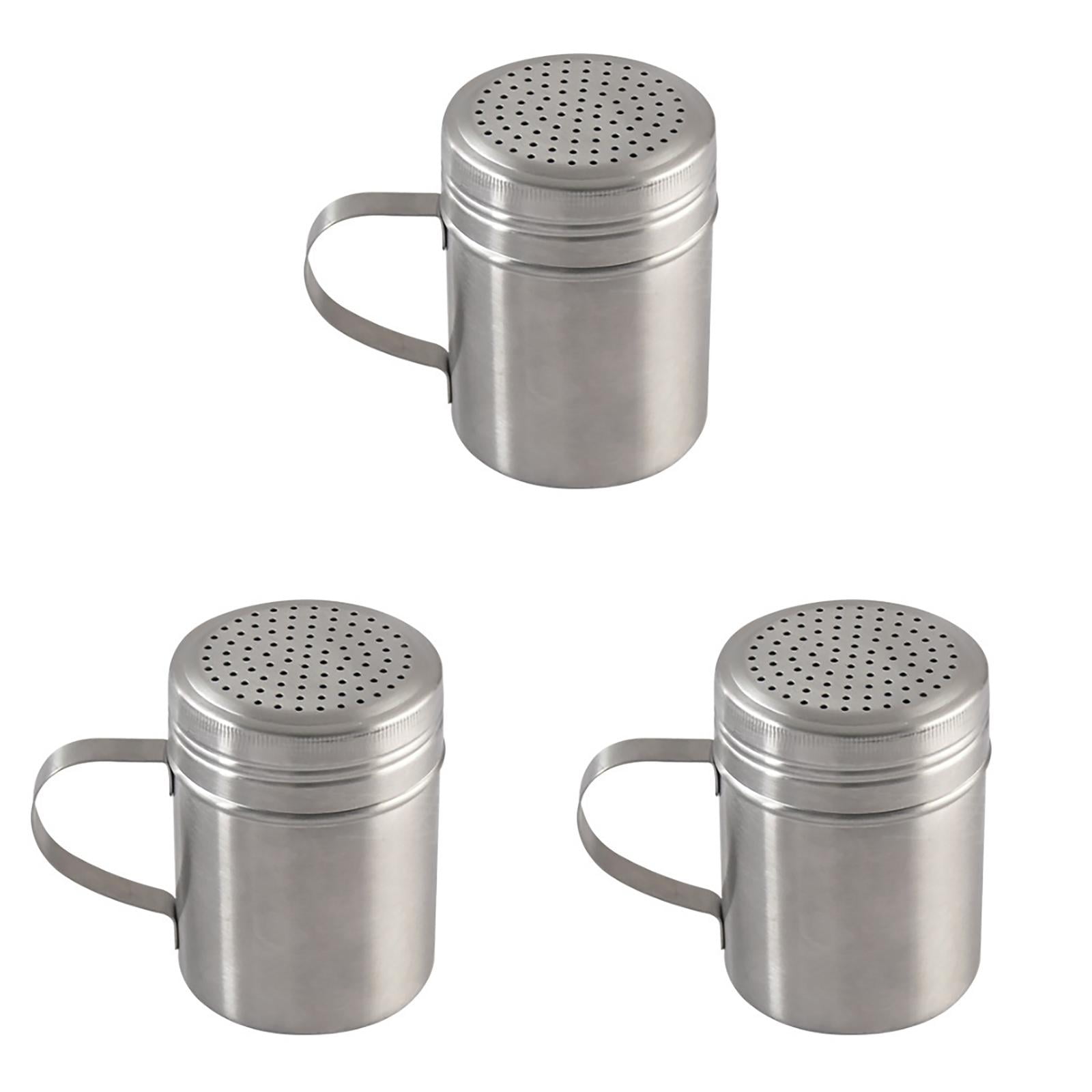 Jierger 3PCS Powdered Sugar Shaker Duster with Handle Cinnamon Shaker ...