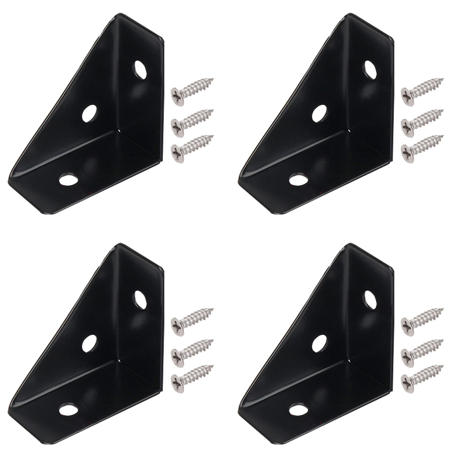 Jierger 4pcs Triangular Corner Bracket Metal Corner Bracket Connector ...