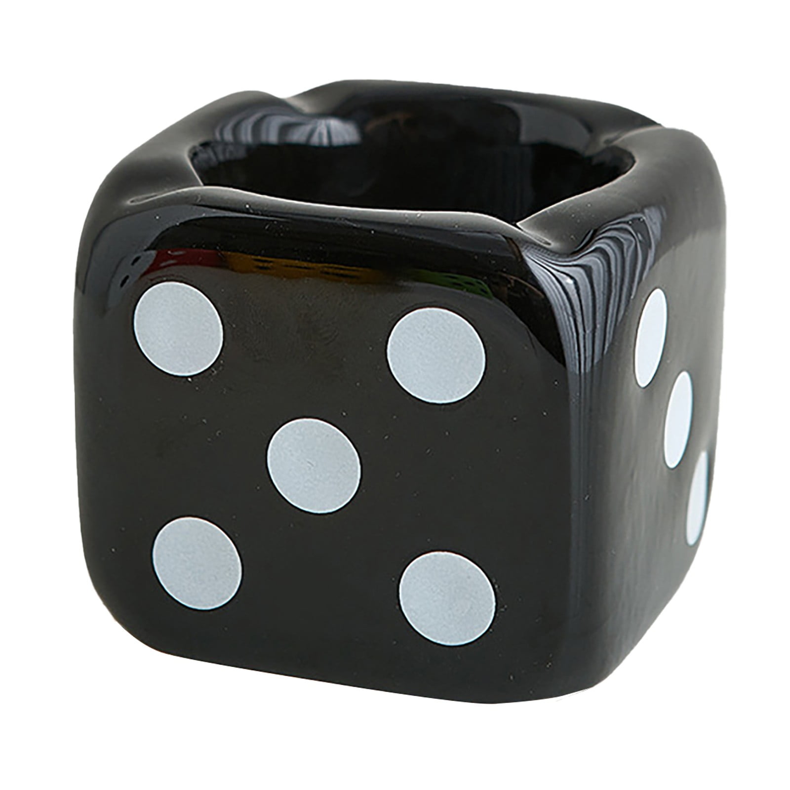 Jierger Ashtray Retro Dice Ceramic Ashtray Outdoor Ashtray Indoor and ...