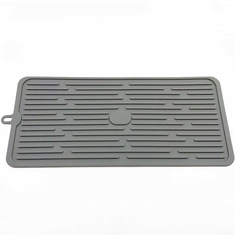 Jierger Bar Silicone Drain Pad Drying Mat Dish Kitchen Thick Counter ...