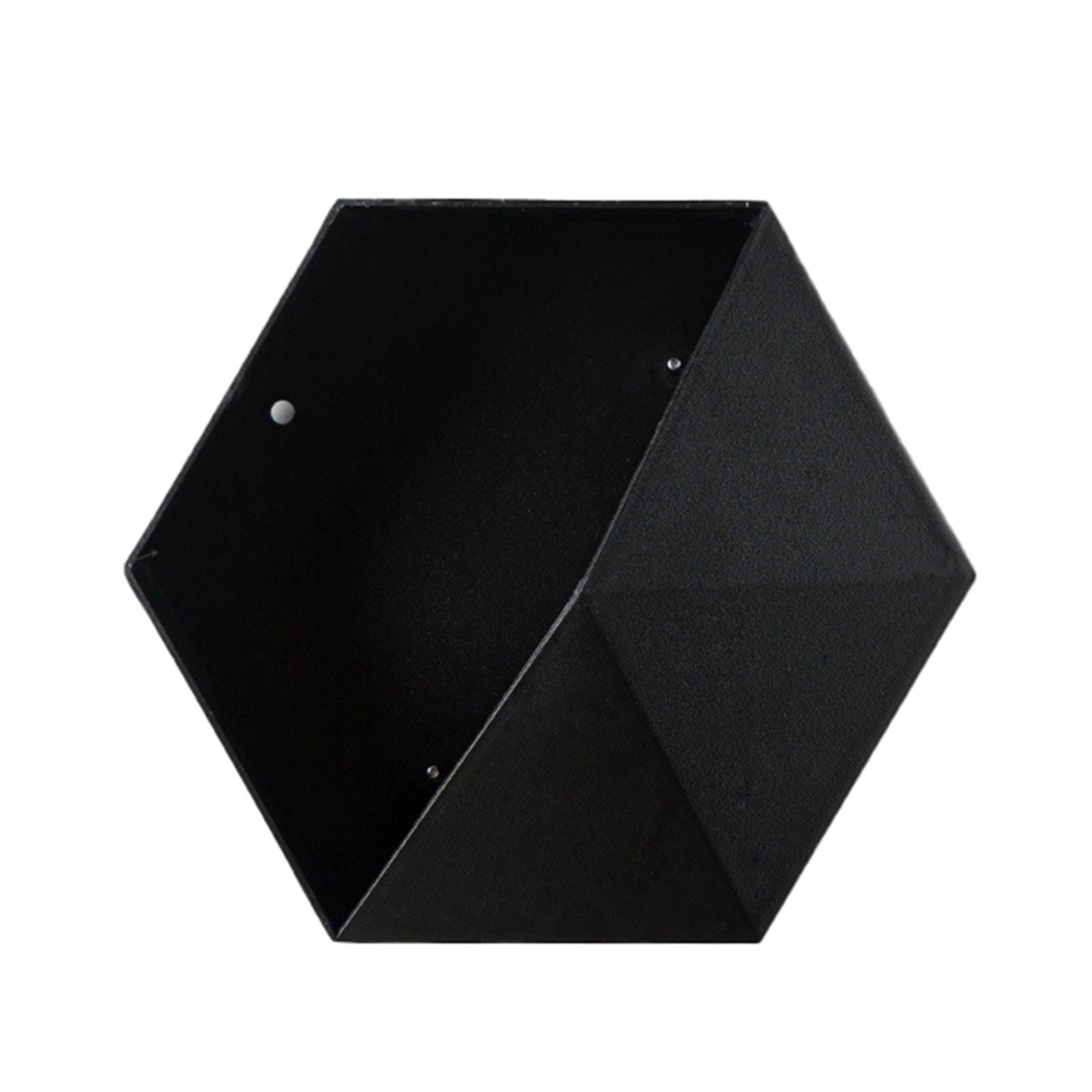 Jierger Ceramic Hexagon Wall Planter Shelf, Indoor or Outdoor Hanging ...
