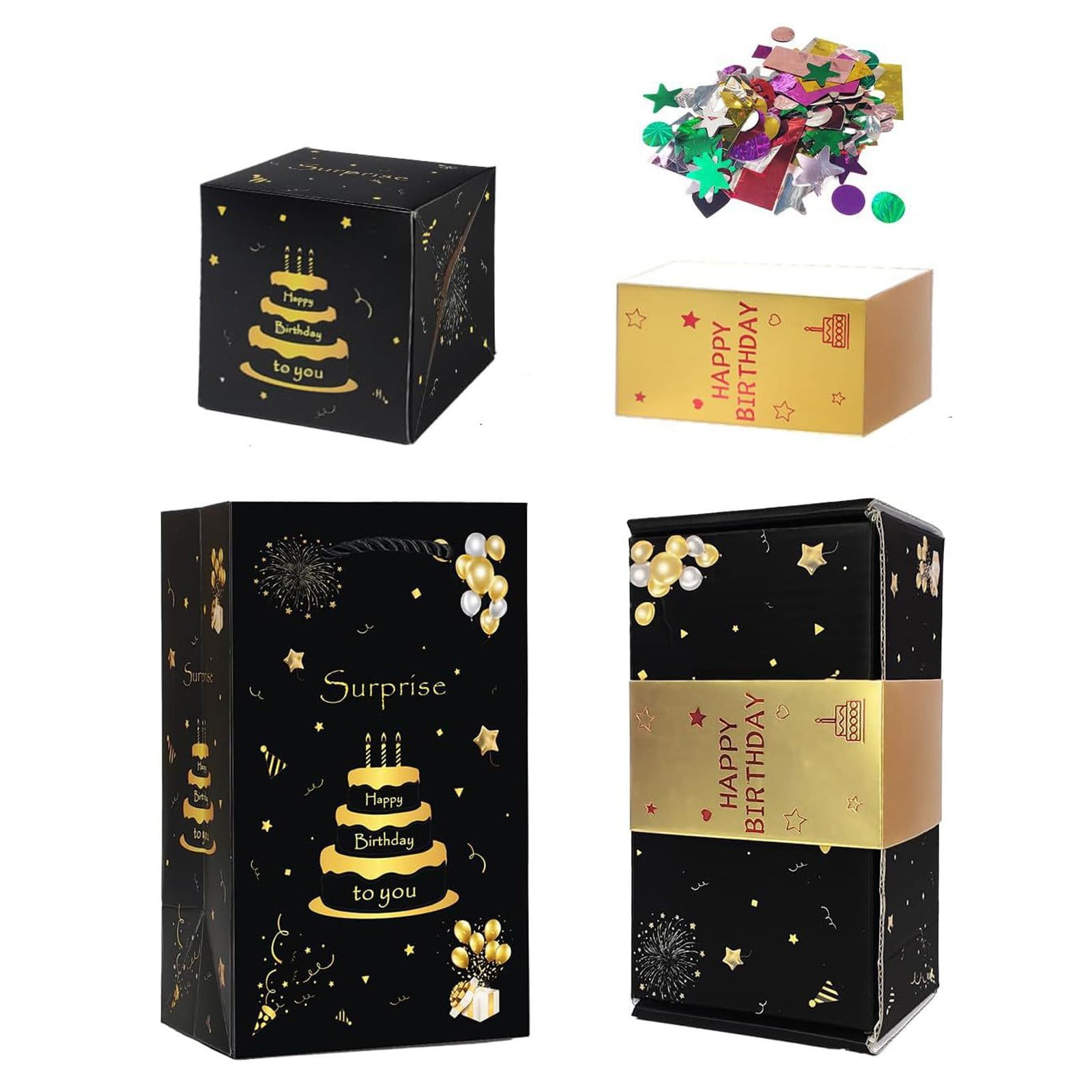 Jierger Birthday Surprise jumping Box Holidaygift Bouncing Red Envelope ...