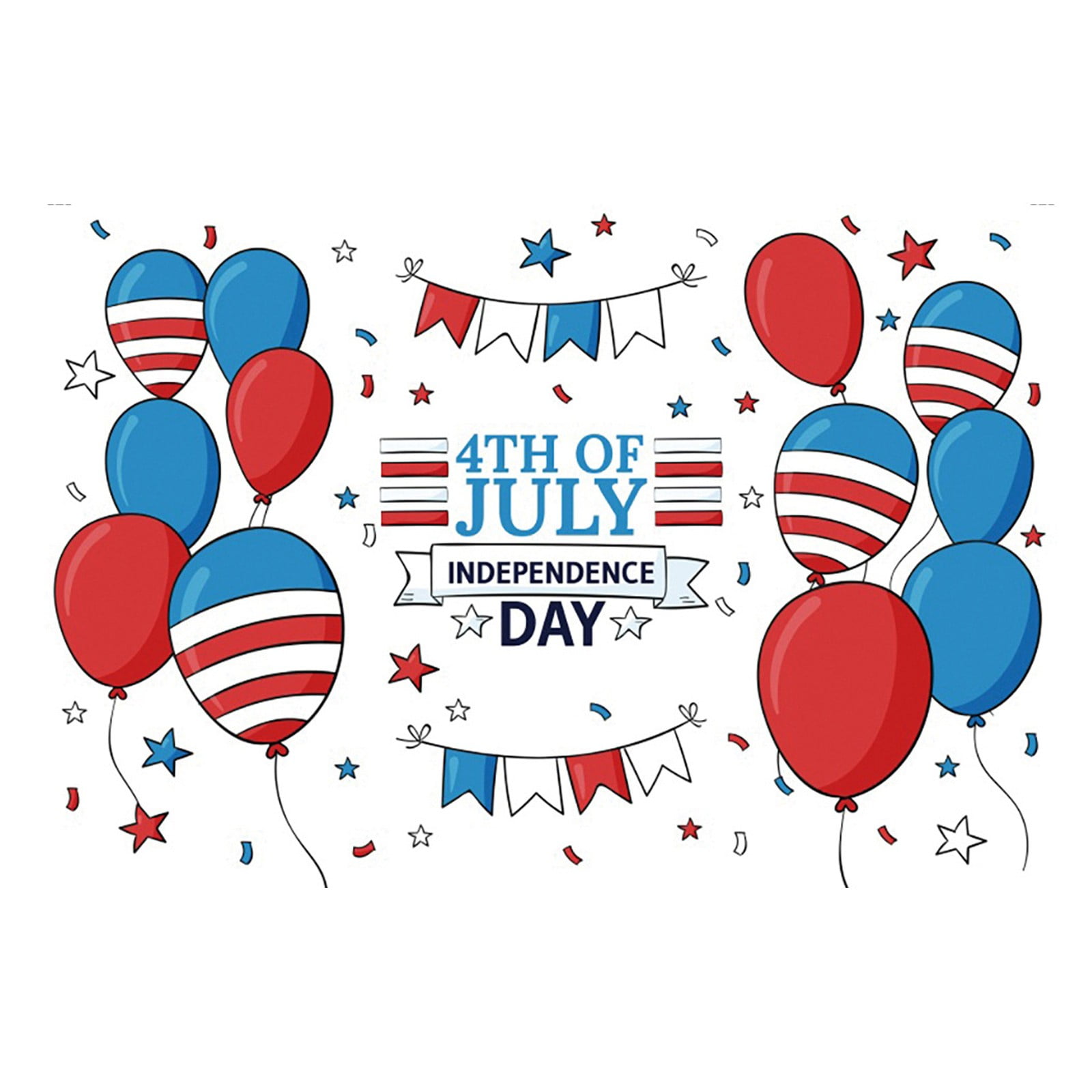 Jierger Clearance Patriotic Party Decoration Background Cloth Sign ...