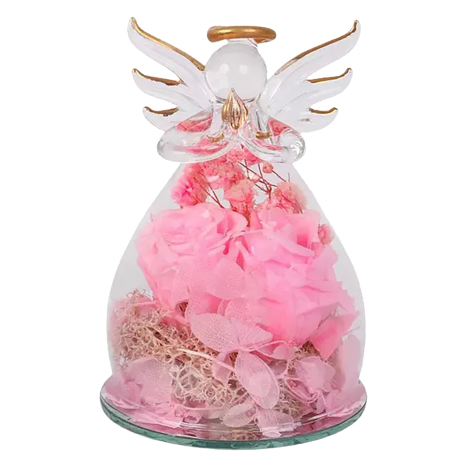 Jierger Clearance Preserved Rose Birthday for Mon Angel Figurines with ...
