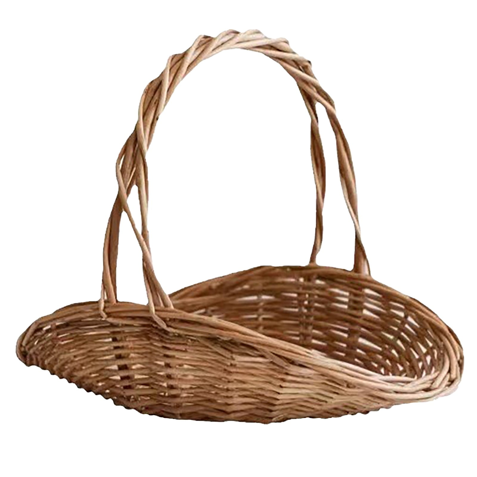 Jierger Clearance Rattan Basket with Handle Garden Baskets for ...