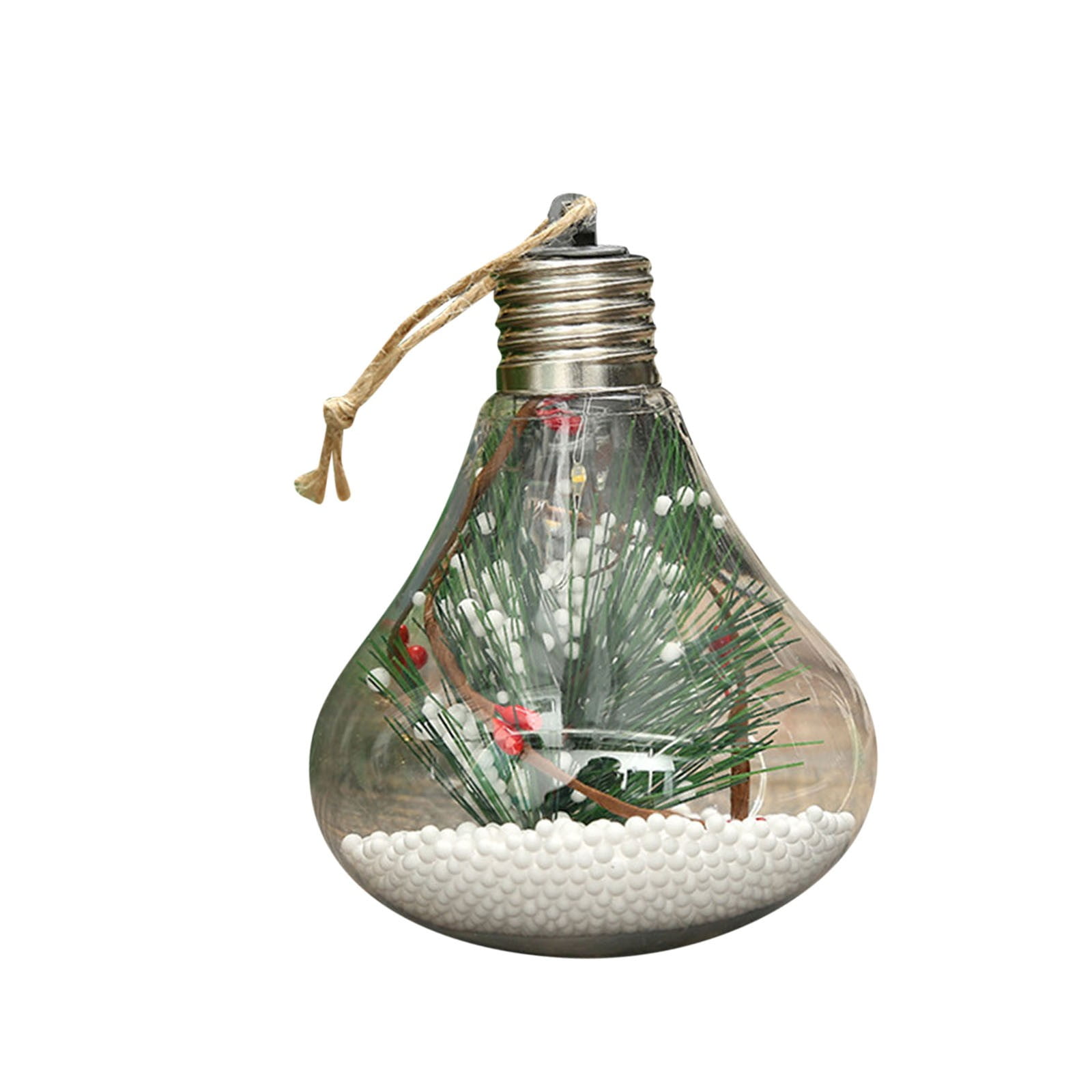 Jierger Clearance Transparent LED Lamp Flat Bulb Christmas Theme Lamp ...