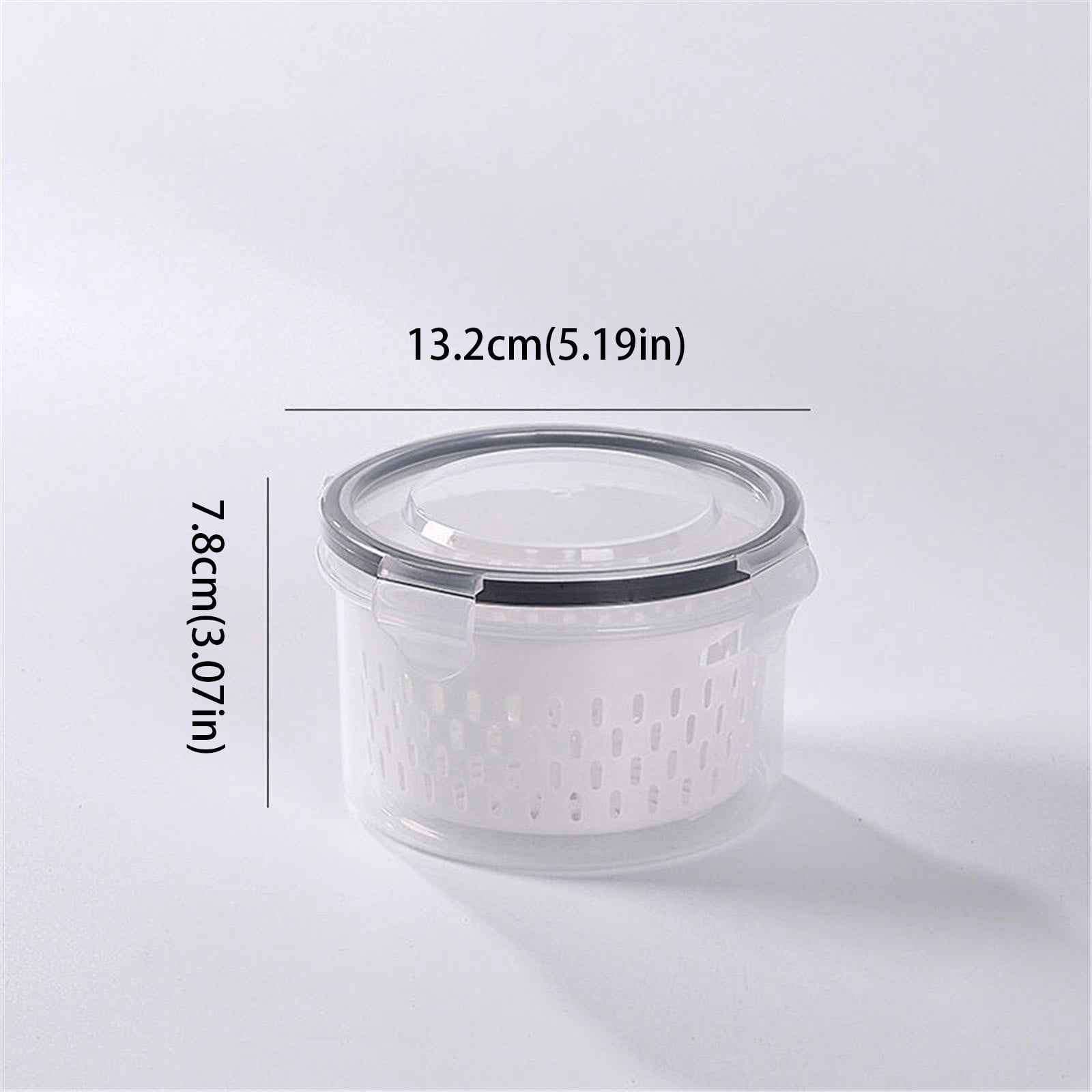 Jierger Fruit Vegetable Storage Containers for Fridge Draining Fresh ...