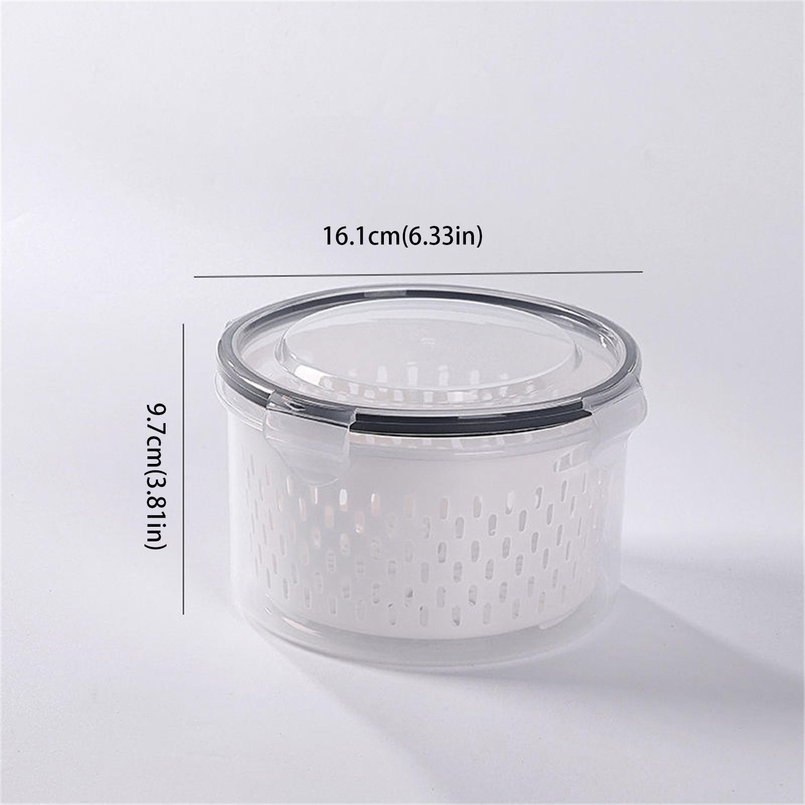 Jierger Fruit Vegetable Storage Containers for Fridge Draining Fresh ...