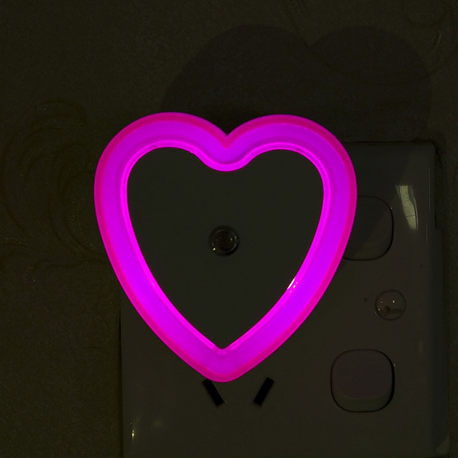 Jierger Heart Shape Plug-in Intelligent Light Sensor Control LED Night ...
