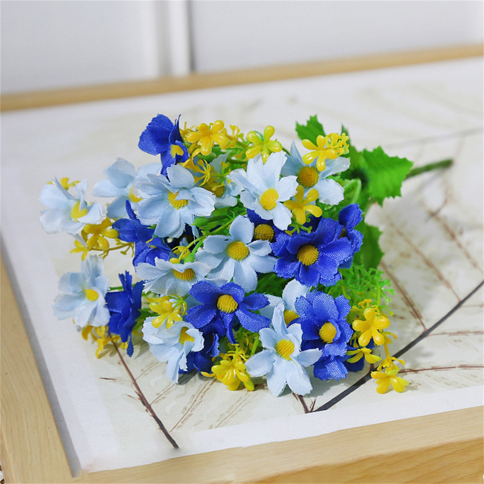Jierger Indoor Flower Artificial Daisy Wildflowers Decor Outside Garden ...