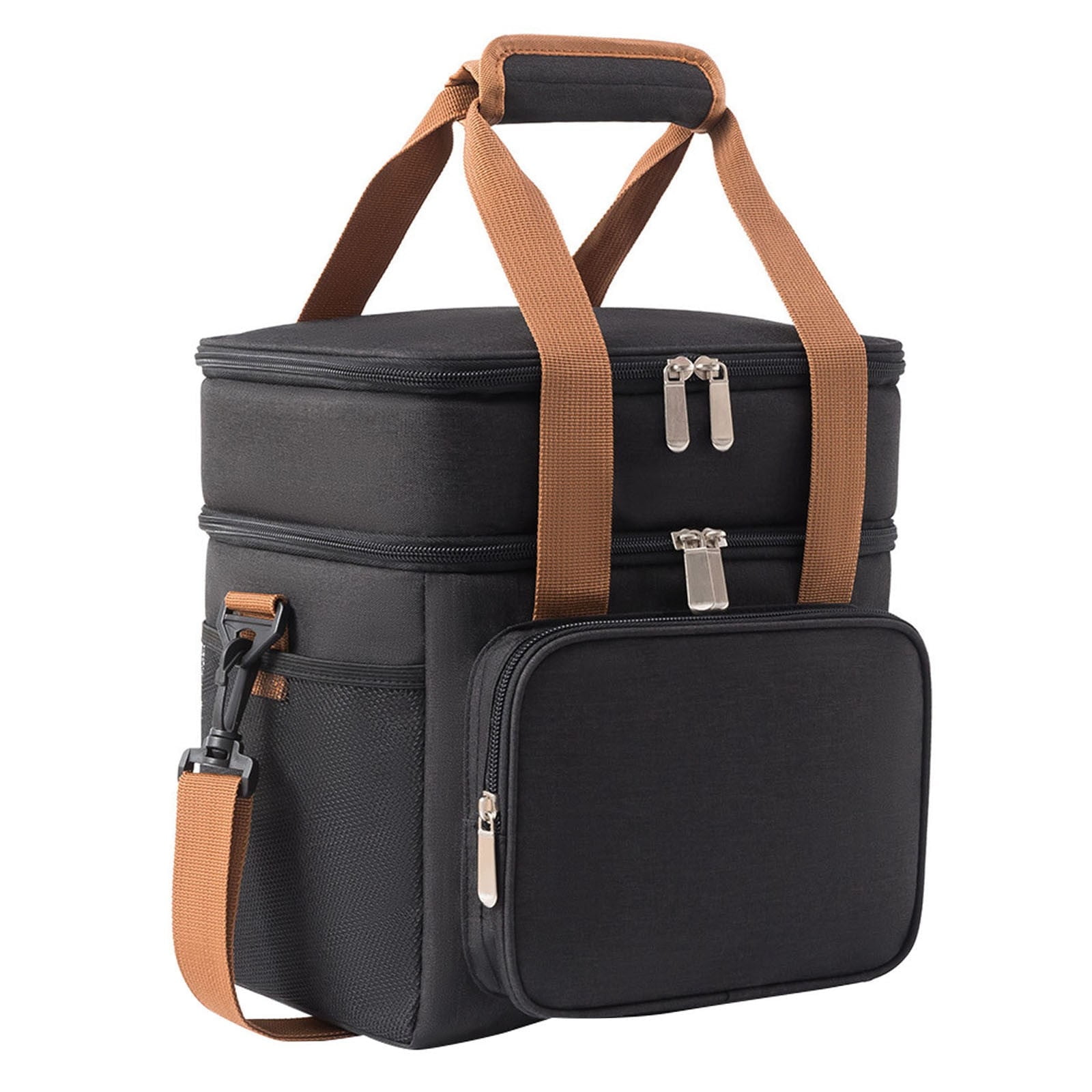 Jierger Insulated Large Lunch Box Double Heavy Duty Lunch Bag Leak ...
