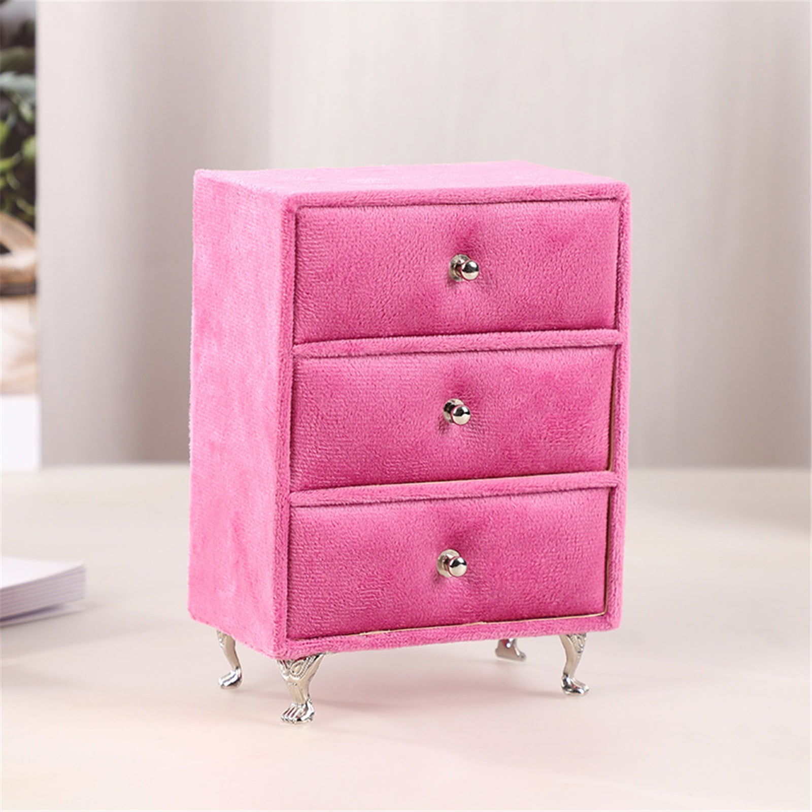 Jierger Jewelry Box Couch,Miniature Sofa Velvet Chair,Sofa Flip Open ...