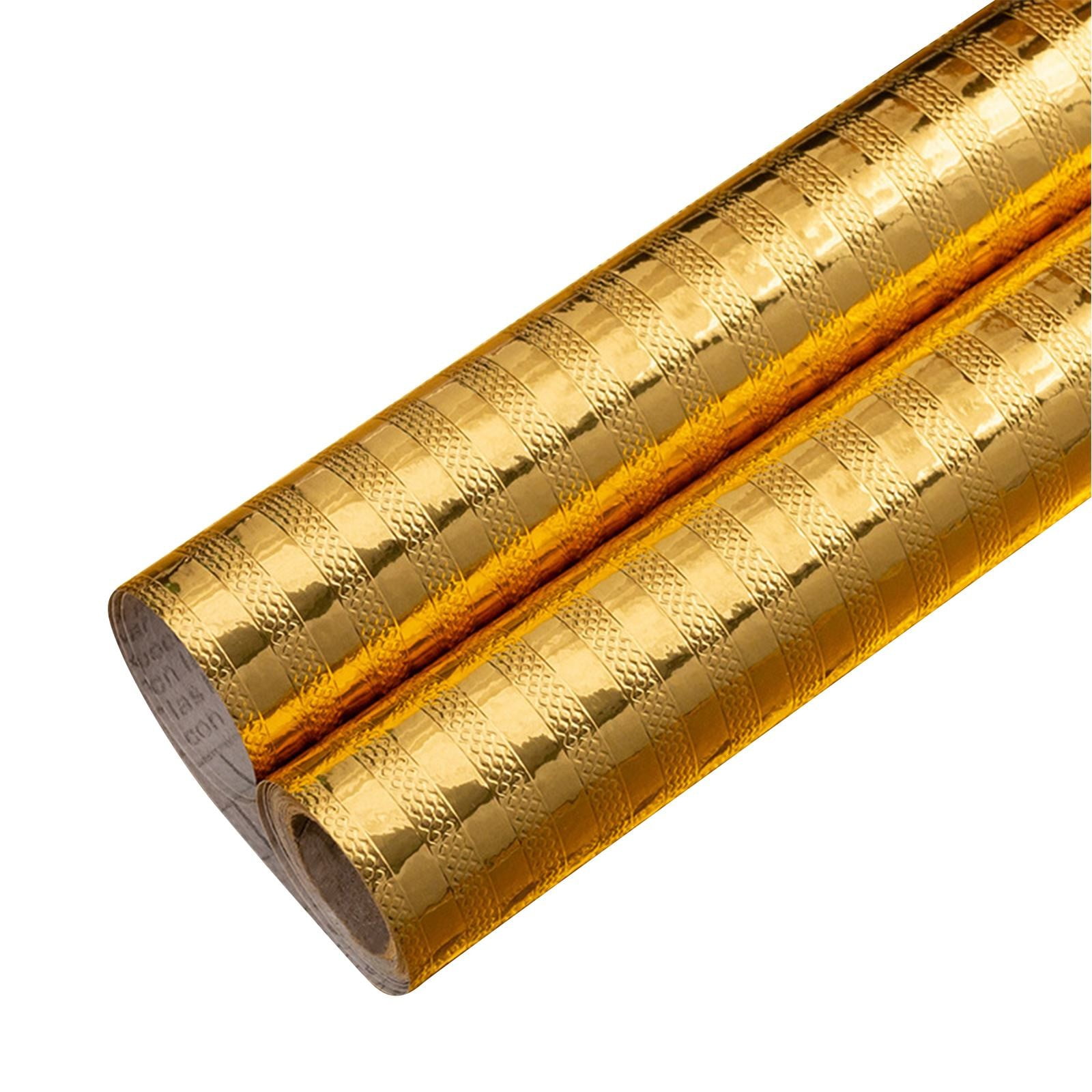 Jierger Kitchen Oil Proof Aluminum Foil Sticker Silver Chequer Peel and ...