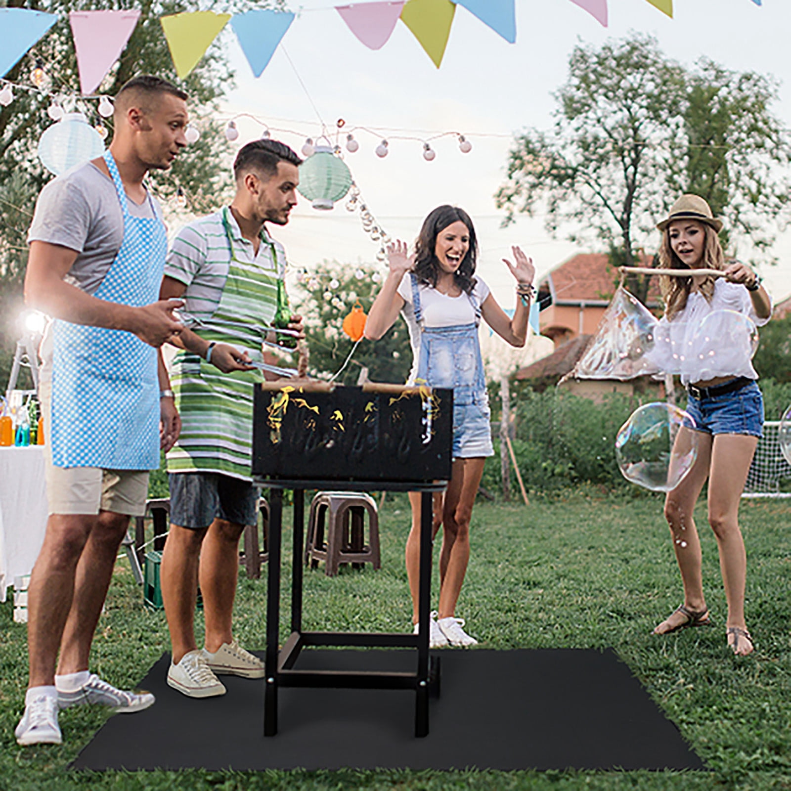 Jierger Large Under Grill Mat for Outdoor Charcoal Flat Top and Patio ...