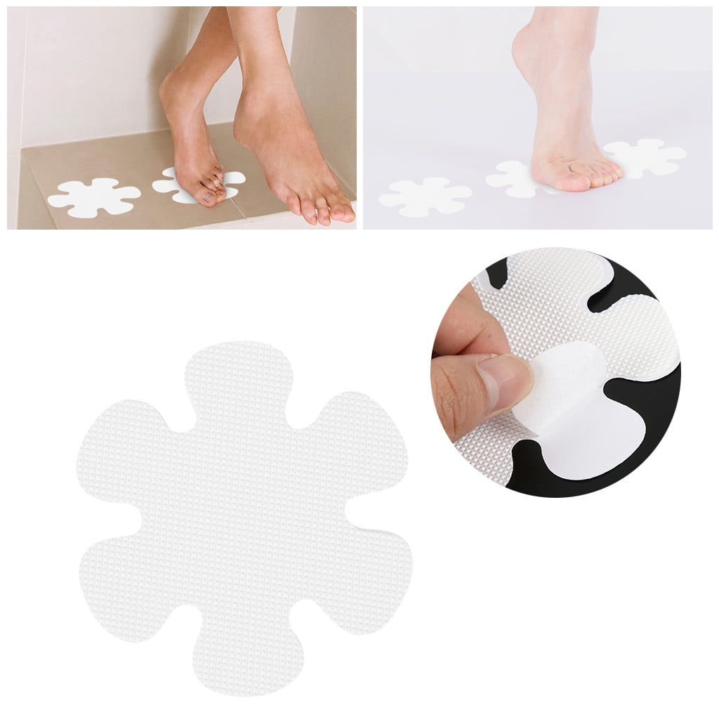 Jierger Non-Slip Bathtub Stickers, 10 PCS Clear Anti Slip Shower Grip ...