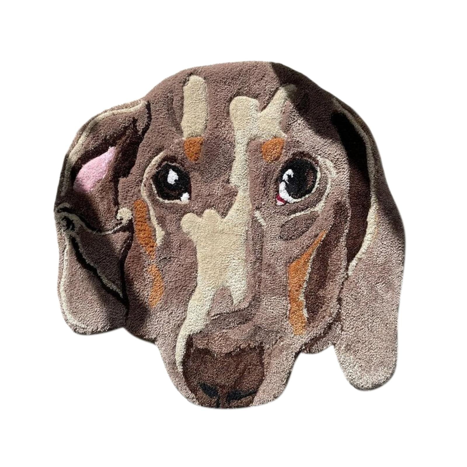 Jierger Pet Shaped Rug Handmade Rug Pad Custom Rug Animals Dog Cat ...