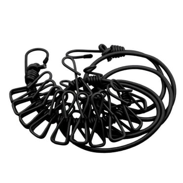 Portable Clothesline with 12 Clothespins Windproof Travel Clothesline ...