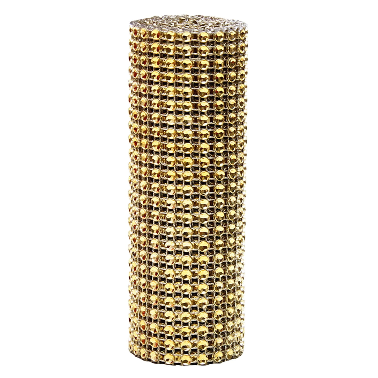 Jierger Ribbons Plastic 24 Rows Shiny Diamond Mesh Wrap Roll for DIY ...