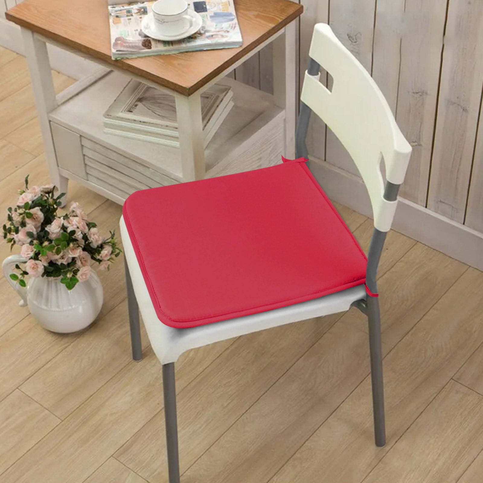 Jierger Square Seat Cushion Desk Chair Cushion Thick Square Strap ...