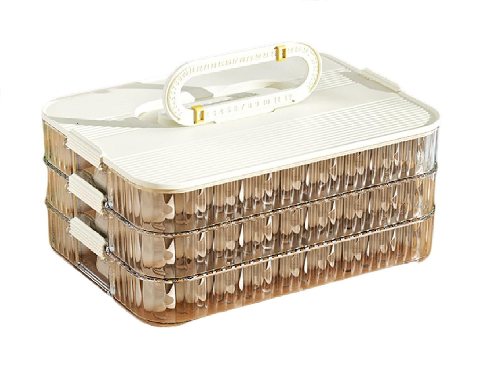 Jierger Storage Box with Lid for Freezer Practical Dumpling Freezing ...