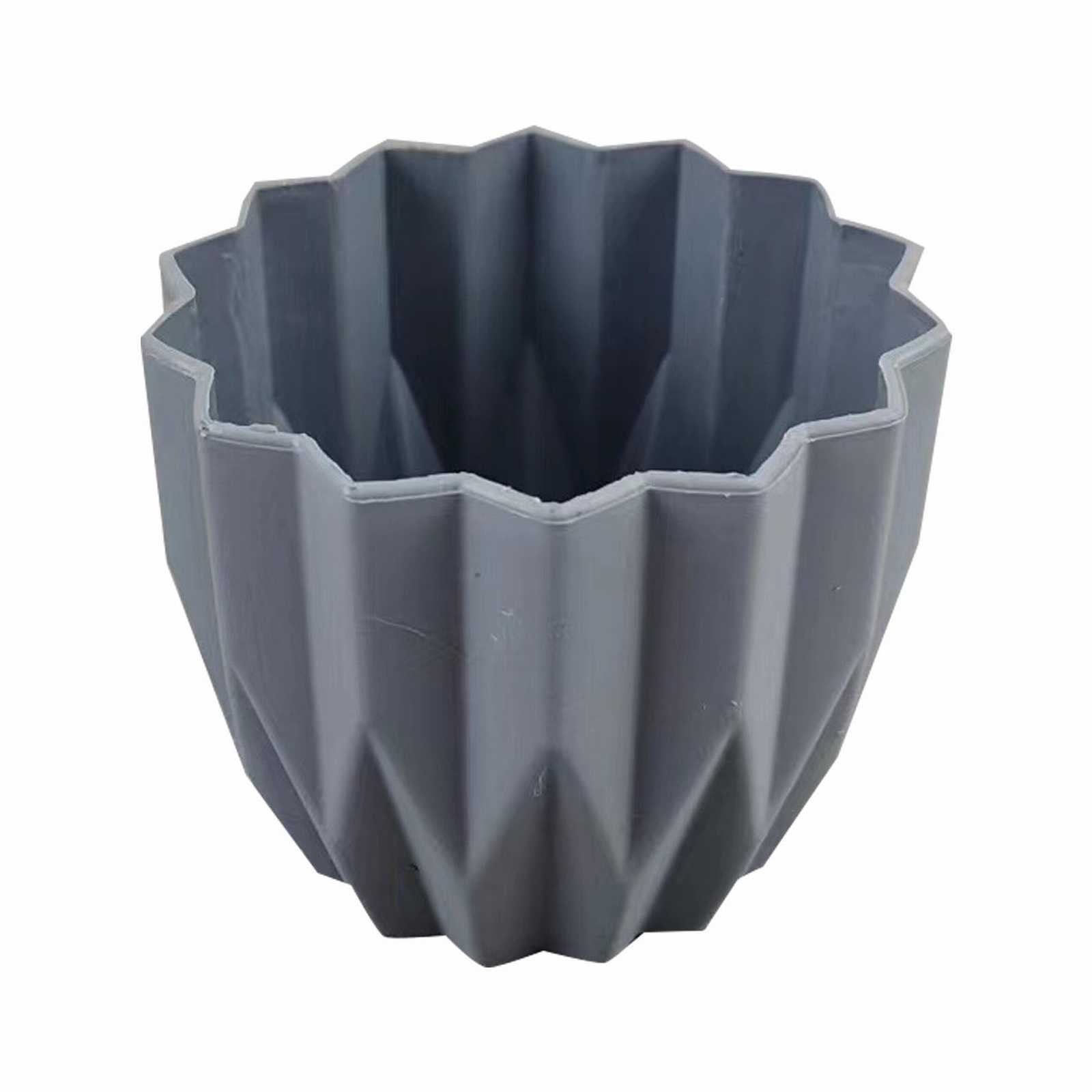 Jierger 𝑺𝑻𝒀𝑳𝑬 Striped Plastic Ceramics Flower Pot 2.4 in Modern Round ...