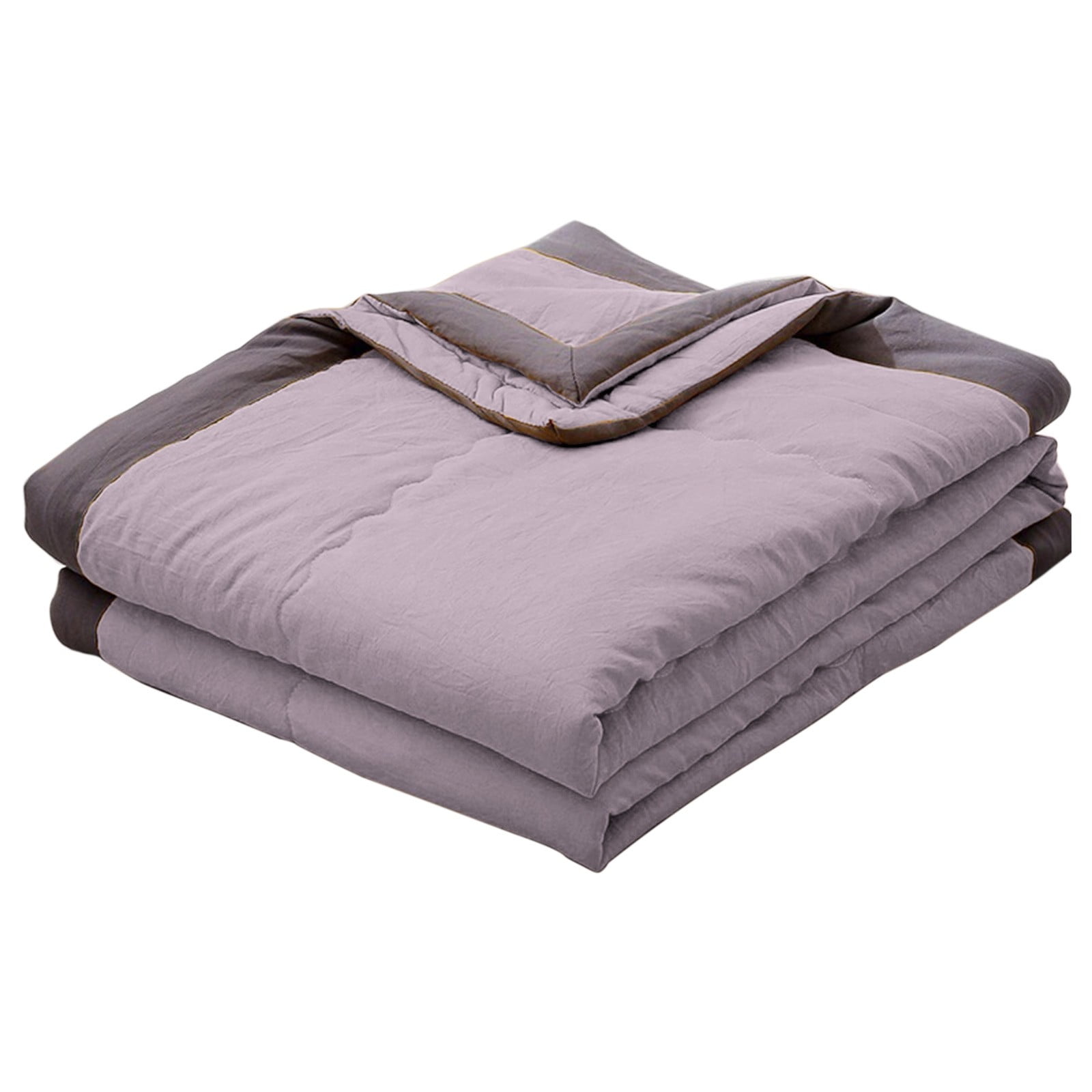 Jierger Summer Blanket Bed Blanket Skin Friendly Plain Print Washed ...