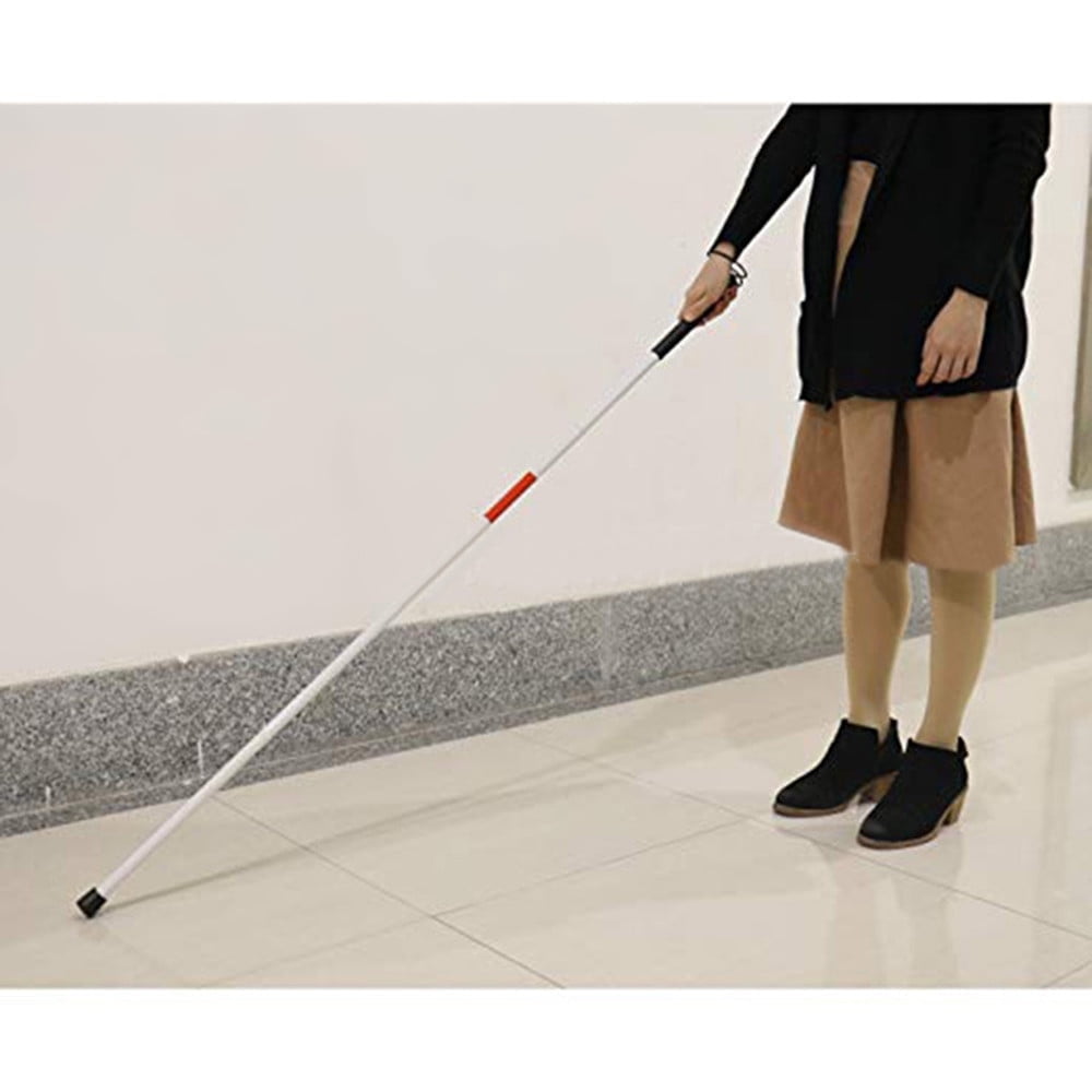 Jierger Visually Impaired Blind Walking Stick 4 section Folding ...