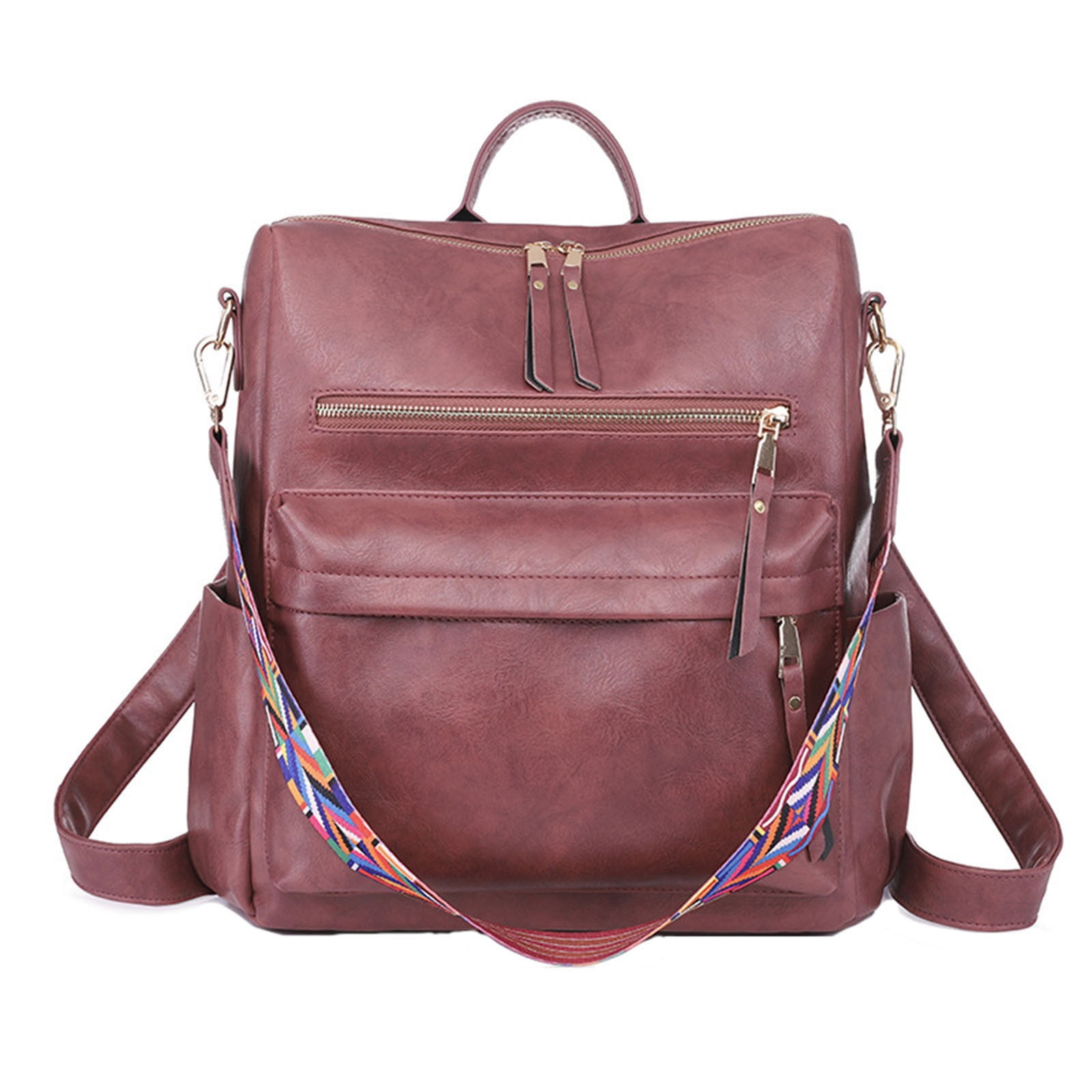 Jierger Women Backpack Fashion Leather Backpack Purse for Women Large ...