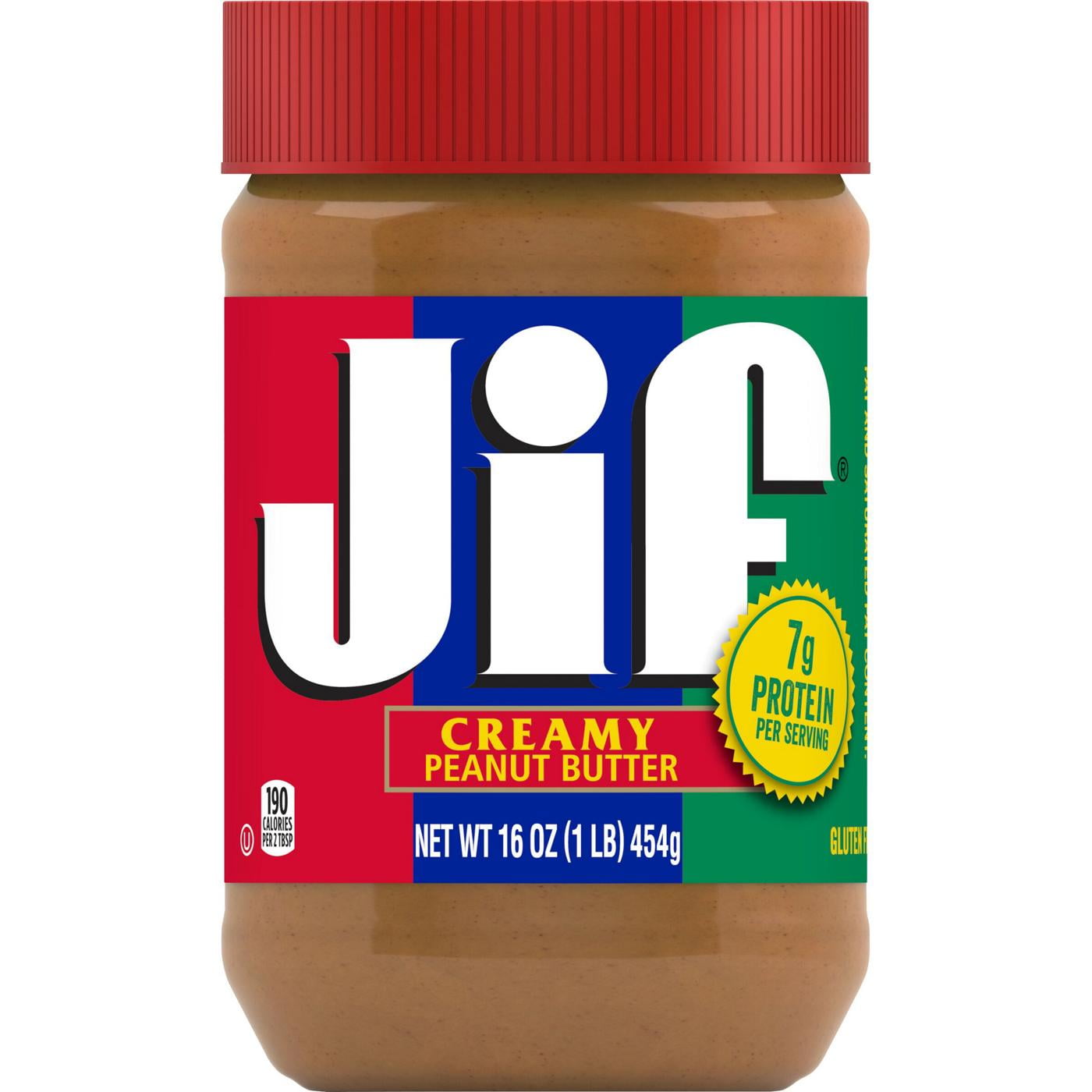 2 Pack Jif Creamy Peanut Butter, 16-Ounce Jar - Walmart.com