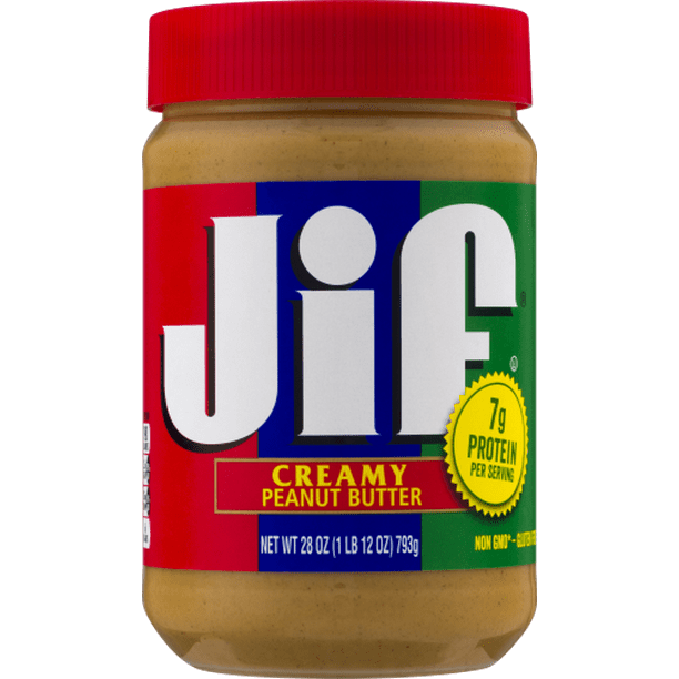 Jif Creamy Peanut Butter - 28.0 Oz (Pack of 24) - Walmart.com