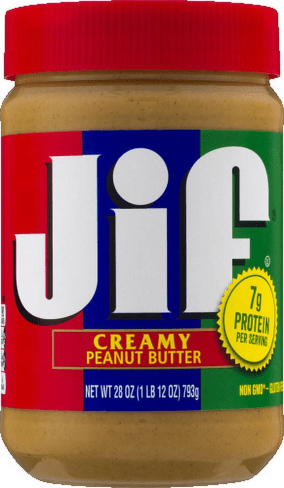 Jif Creamy Peanut Butter - 28.0 Oz (Pack of 2) - Walmart.com