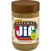 Jif To Go Natural Creamy Peanut Butter, Single Serve 8-1.5oz Cups ...