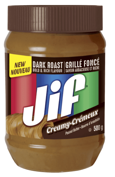 Jif Peanut Butter Dark Roast Creamy 500g - Walmart.com