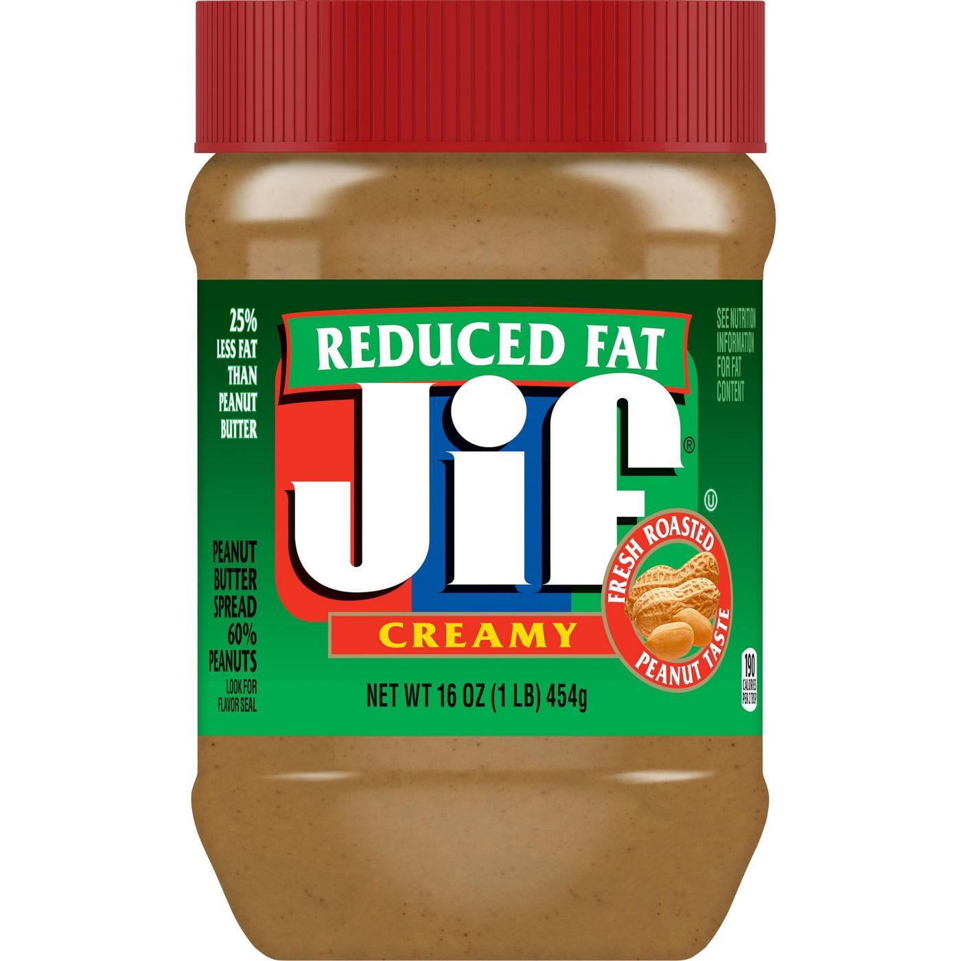 Jif Reduced Fat Creamy Peanut Butter - Walmart.com