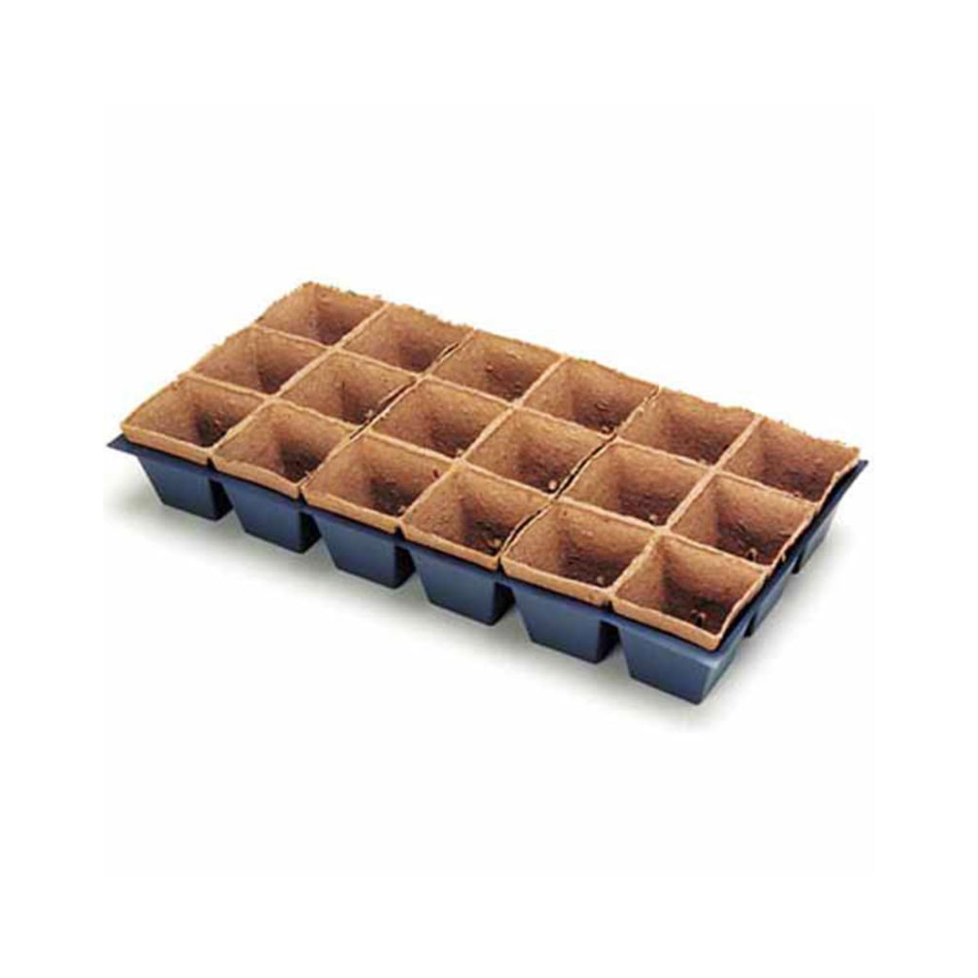Jiffy 3 x 3 Poly-Pak Square Pot Sheets - 18 Pots per Sheet - 3” x 3 ...