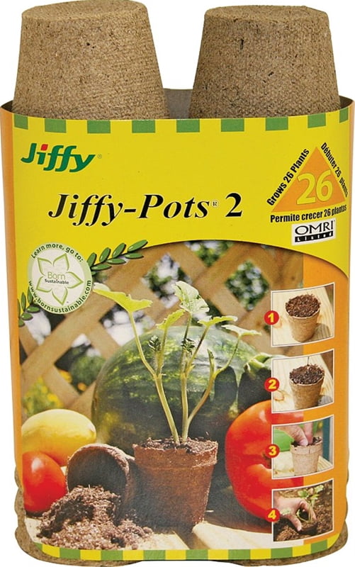 "Jiffy Garden Small Biodegradable Plant Starter for Seeds, Flowers ...