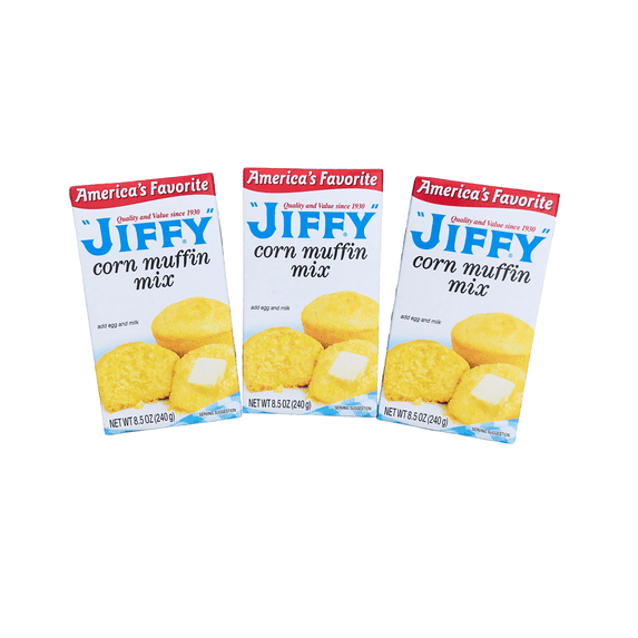 Jiffy Corn Muffin Mix, 8.5 Ounce Boxes, 3 Pack, Cornbread Baking Mix ...