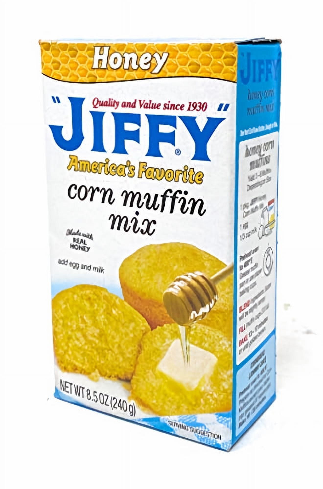 Jiffy Honey Corn Muffin Mix (Pack of 2) - Walmart.com