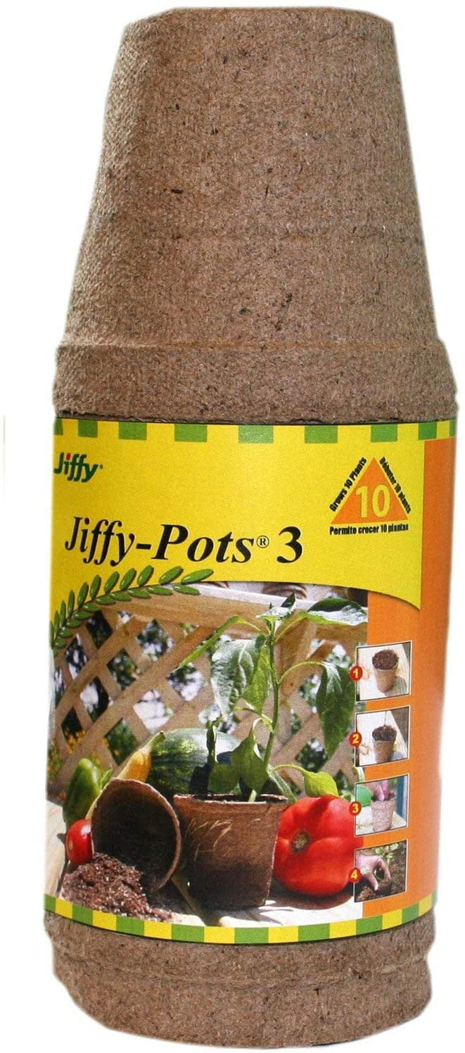 Jiffy JP310 3" Jiffy Pots 10 Count - Walmart.com