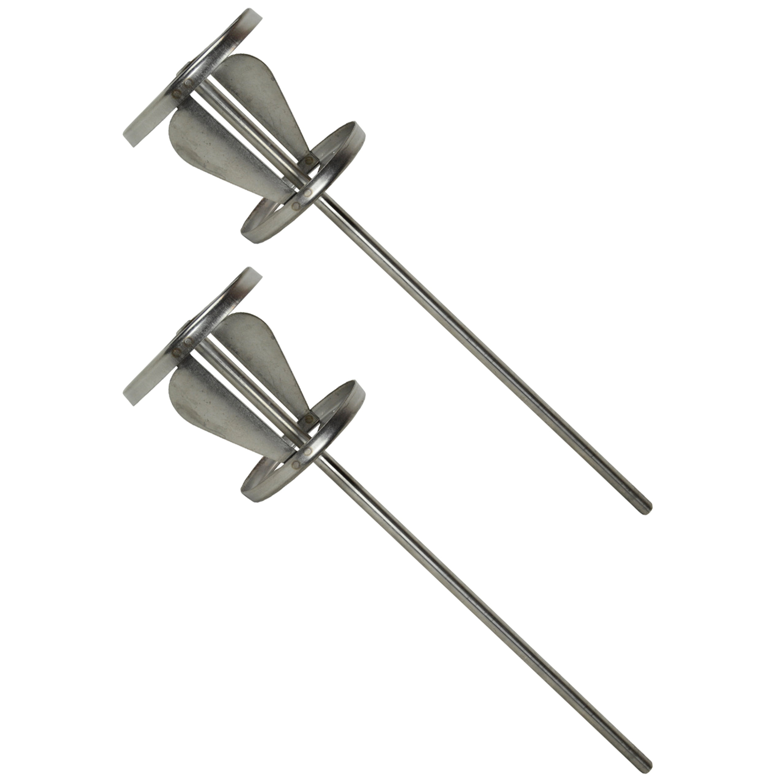 Jiffy Mixer PS-1 1/2" Shaft 5-10 Gallon Stainless Steel Mixing Blade (2 ...