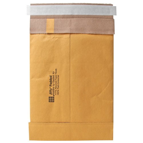 Jiffy Padded Mailer, #6, Paper Lining, Self-Adhesive Closure, 12.5 x 19 ...