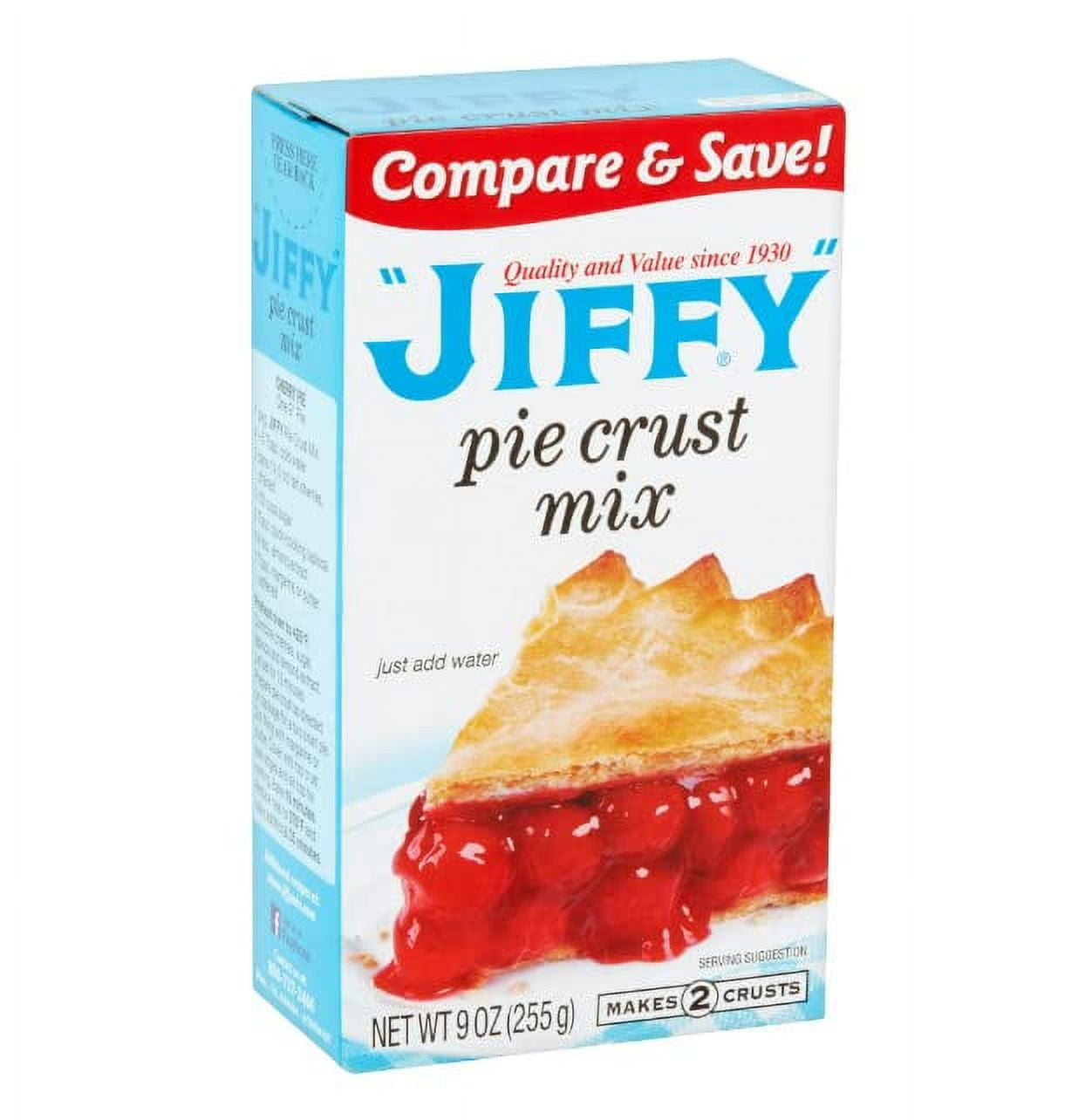 Jiffy Pie Crust Mix, 9 Oz Box (Pack of 4) - Walmart.com