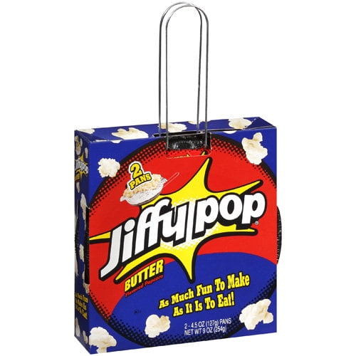 Jiffy Pop Butter Flavored Popcorn, 4.5 Oz., 2 Count - Walmart.com