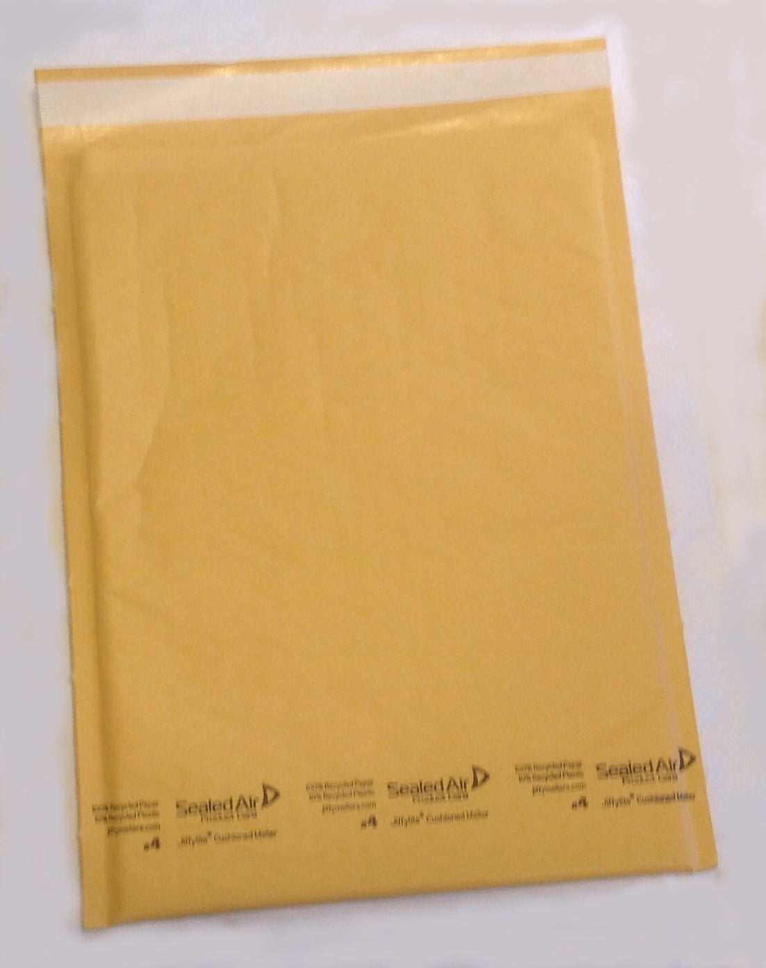 Jiffylite Cushioned Bubble Mailers, Size No. 4, Kraft Self-Seal, 9.5 x ...