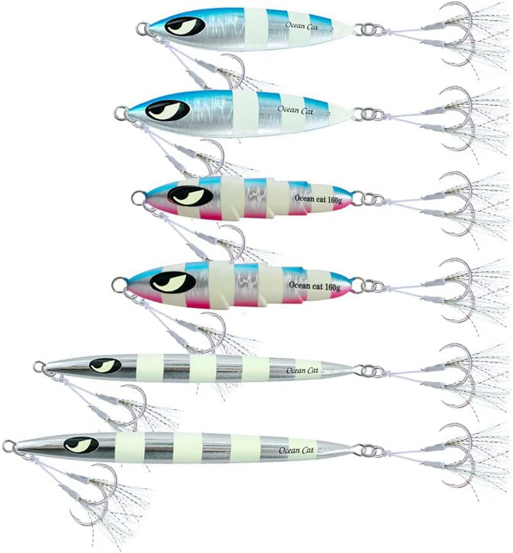 Jig 6 Pcs Combo Slow Pitch Jigs Fishing Lures Vertical Jigs Flat Fall Jigging - Walmart.com