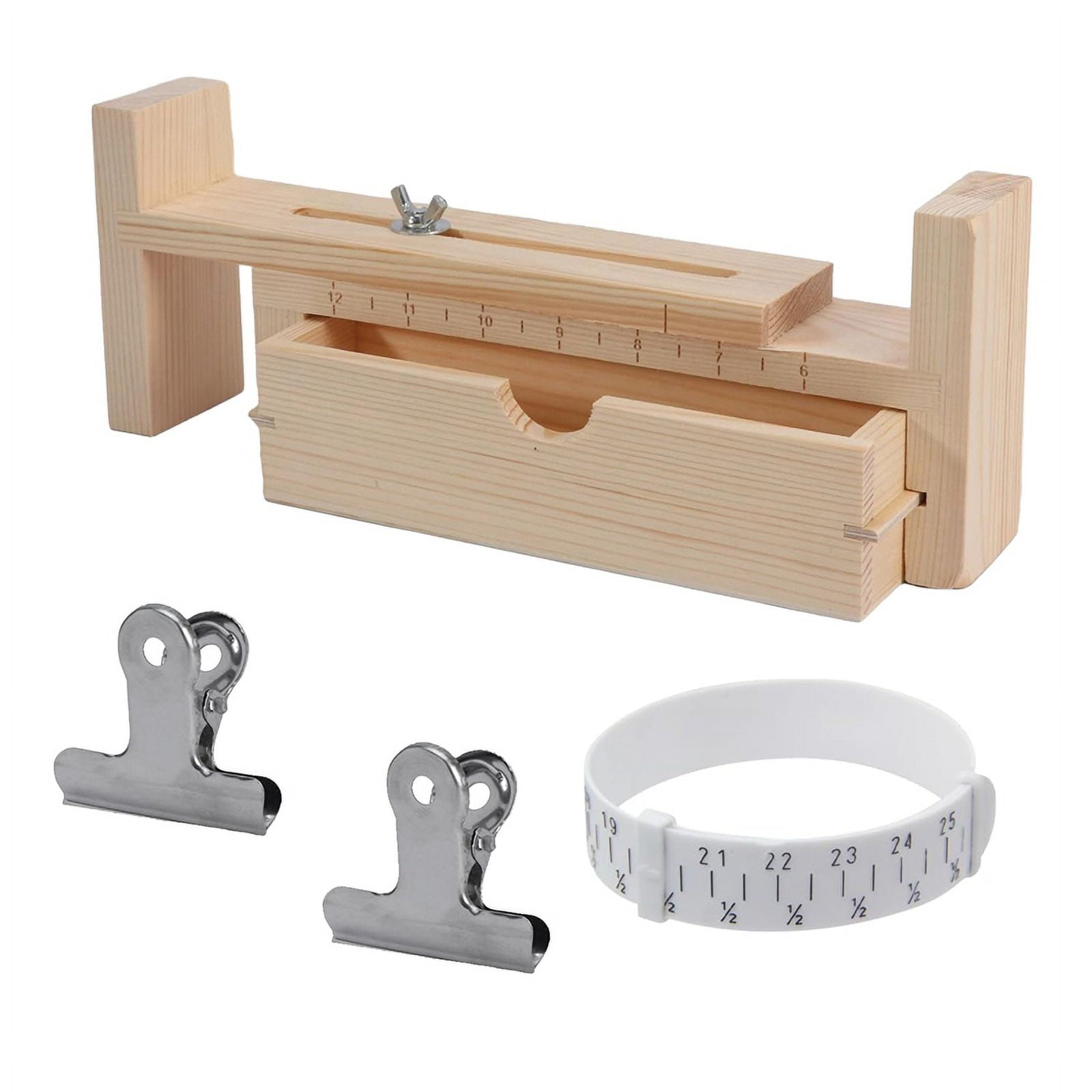 Jig Bracelet Maker with 2 Pcs Clips, Wood Jig Bracelet Maker U Shape ...