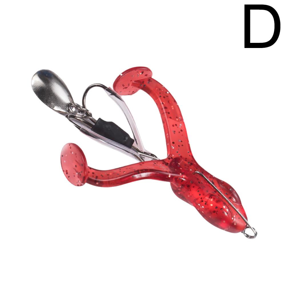 Jig Frog Wobbler Soft Bait Fishing Lure 10cm 13.5g Artificial Sile Soft ...