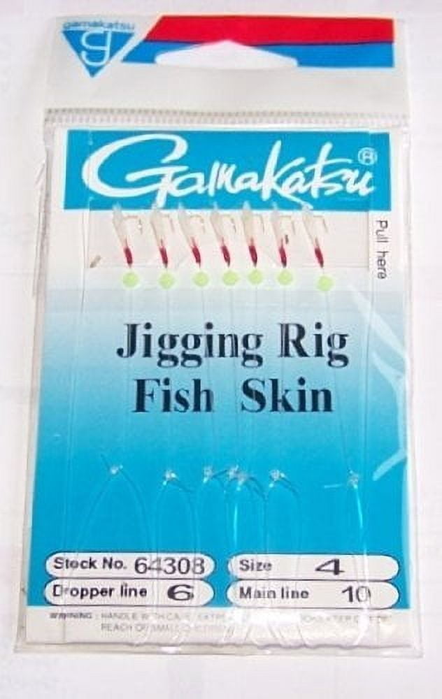 Jigging Rig Tackle, Gold, Size: 1 Pack Fish Skin - Walmart.com